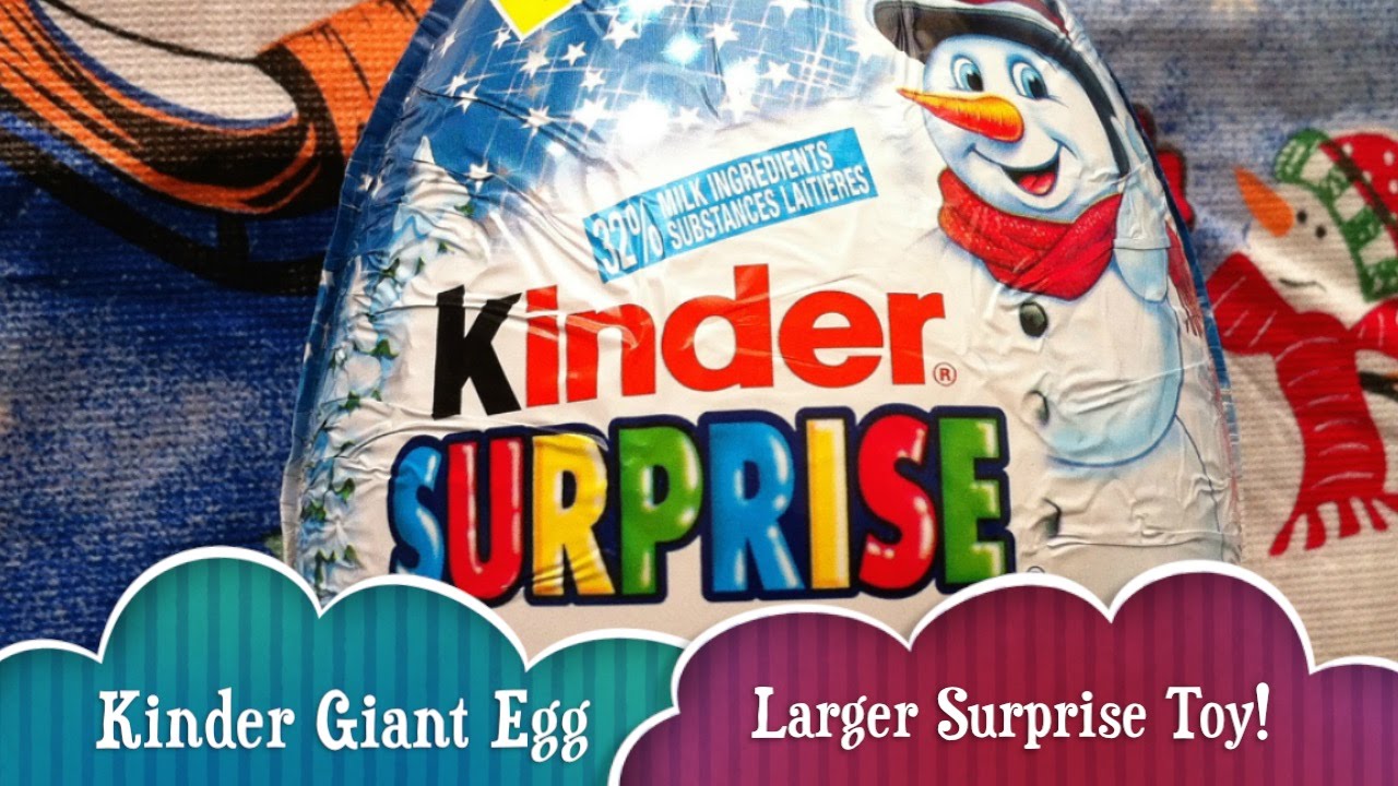 Giant Kinder Suprise Egg Christmas Surprise Egg With Giant Surprise Toy ...