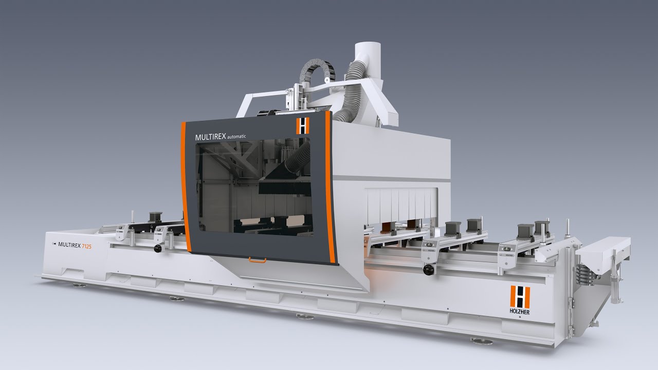 Holz Her 5 Axis CNC with Vario - YouTube