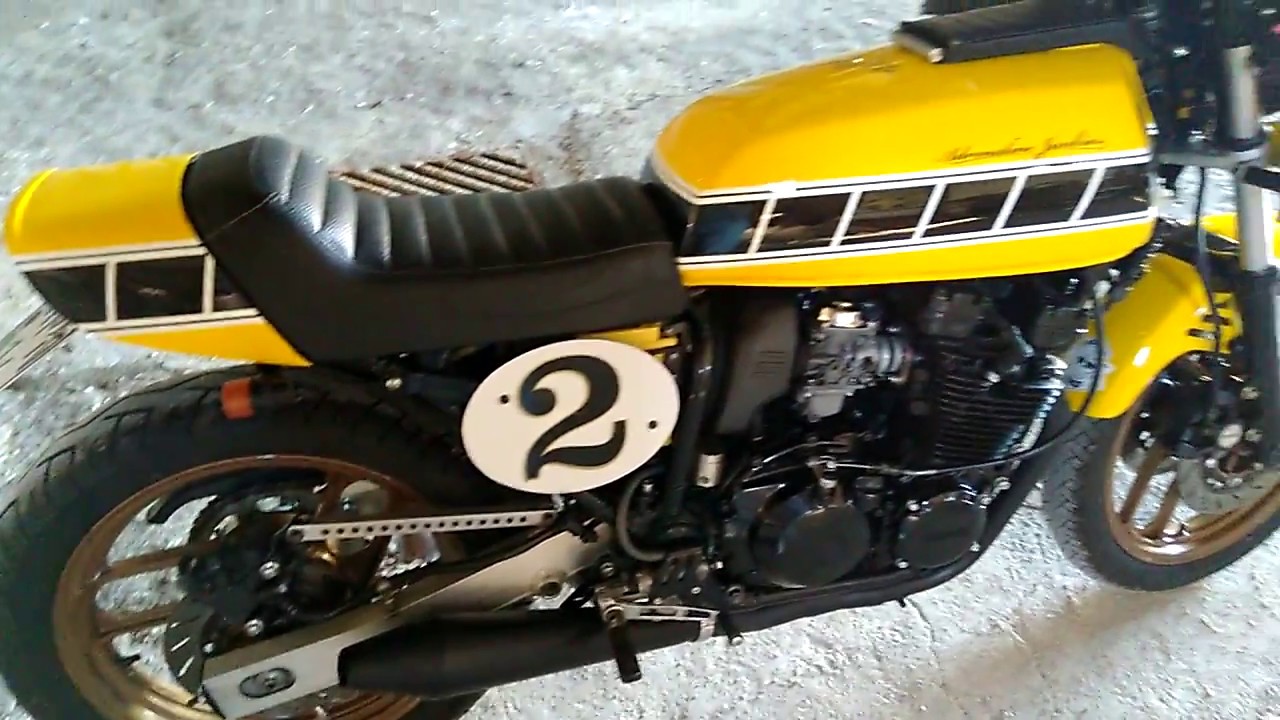 Yamaha XJ600 custom sound/cafe racer - YouTube