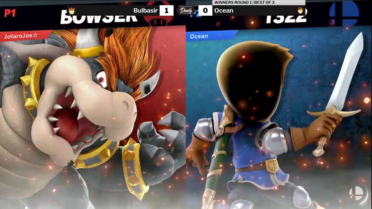 DDD 49 SSBU WR2 - Bulbasir (Bowser) vs Ocean (Mii Swordfighter) - YouTube