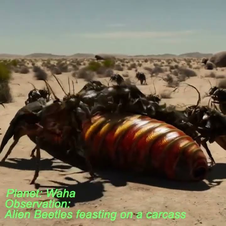 Alien Fauna - Alien Bug Feast - Planet Waha - YouTube