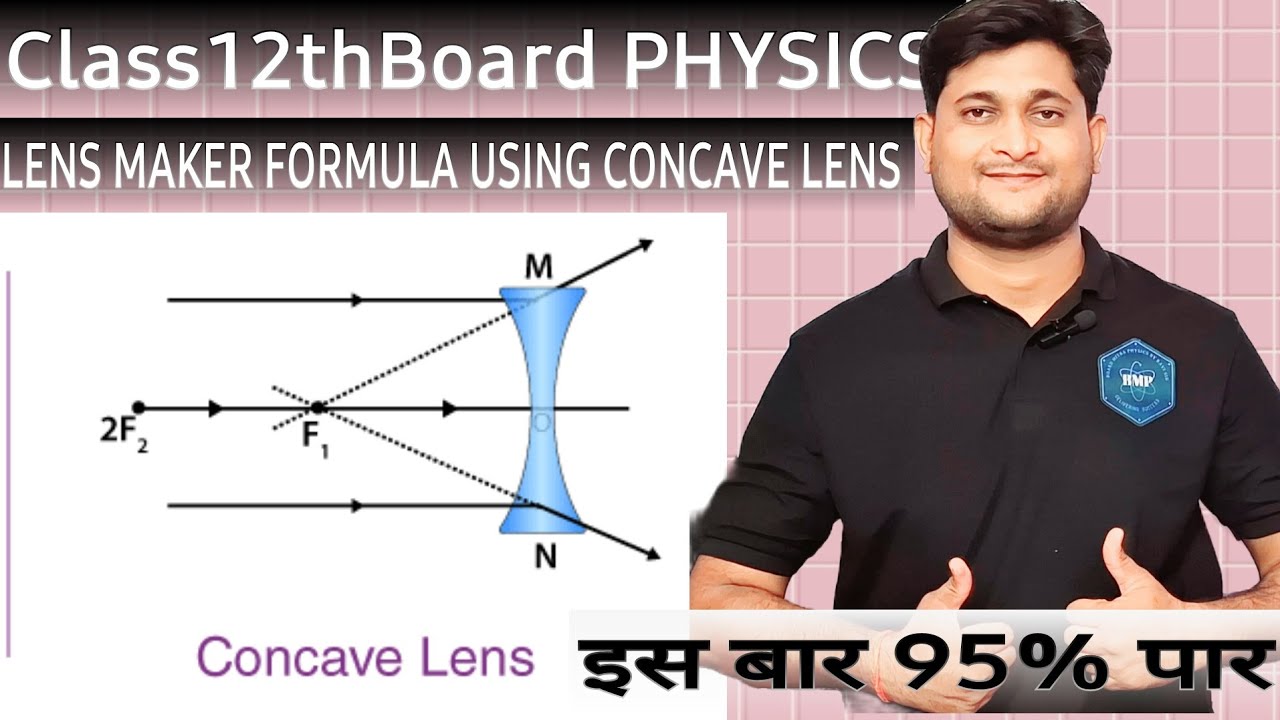 LENS MAKER FORMULA USING CONCAVE LENS|CLASS12PHYSICS|IMP TOPIC FOR ...