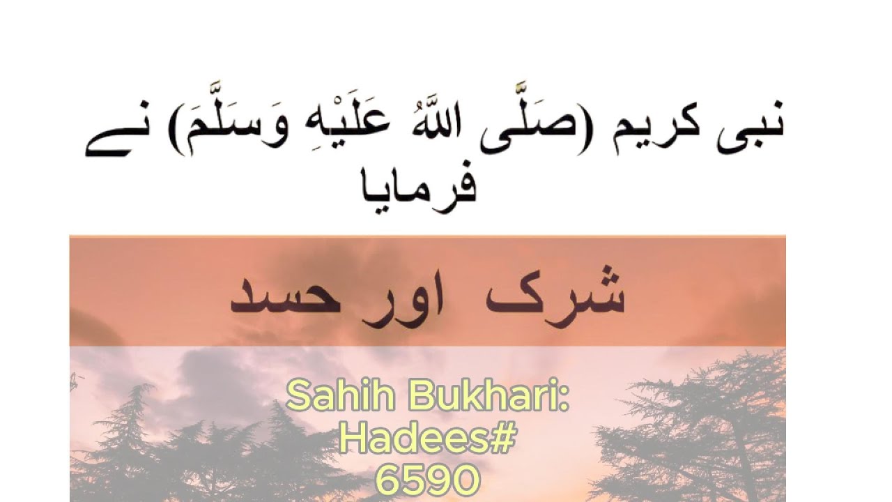 شرک اور حسد دنیا کی لالچ Hadees ﷺ | Shirk aur Hassad | hadess nabvi # ...