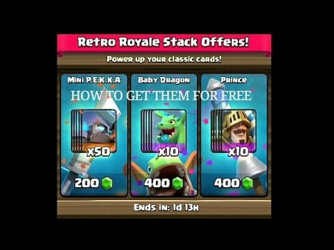 How to get the retro royale stacks for free in CLASH ROYALE - YouTube