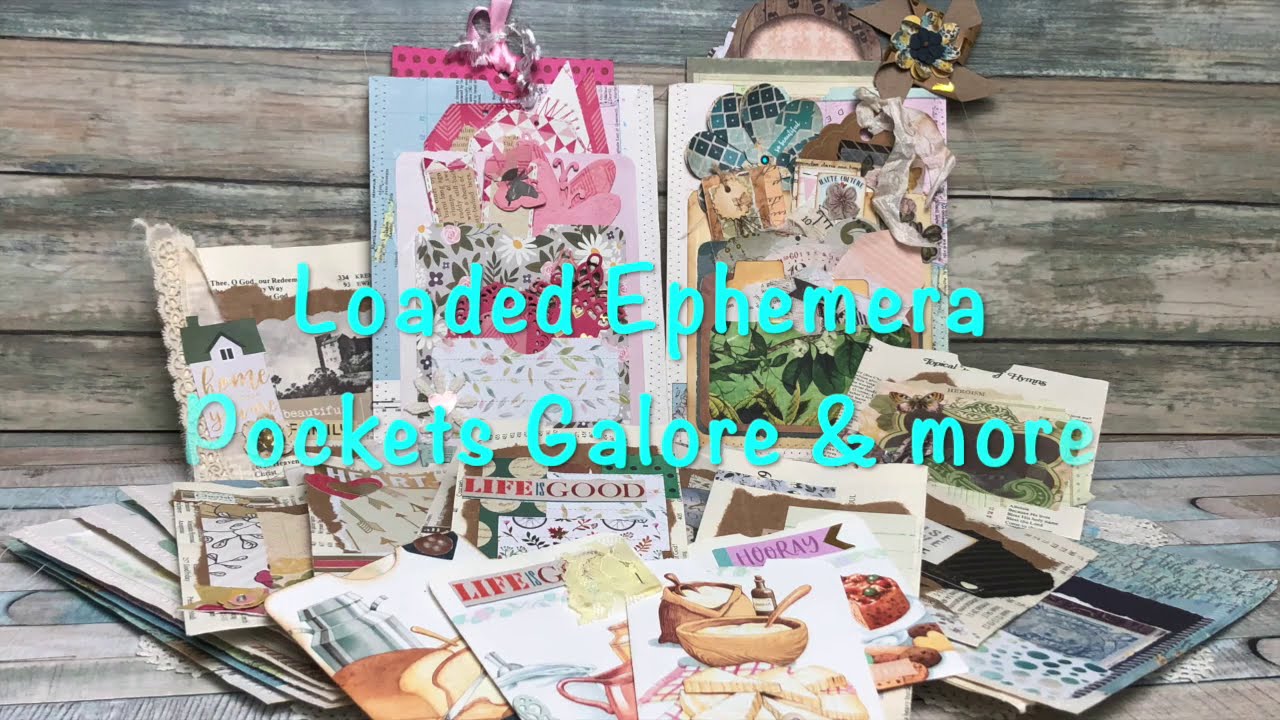 Loaded Ephemera Pockets Galore & more - YouTube
