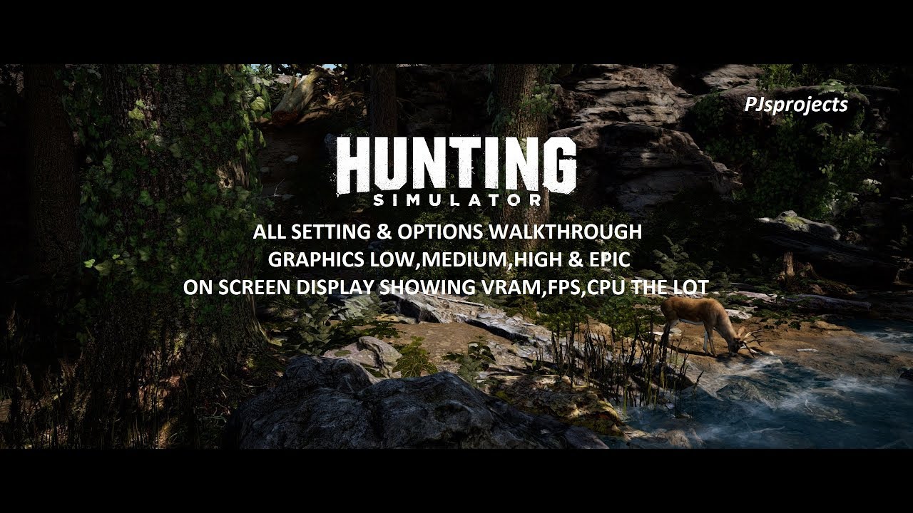 Hunting simulator 21:9 PC setting/options/graphics walkthrough & test ...