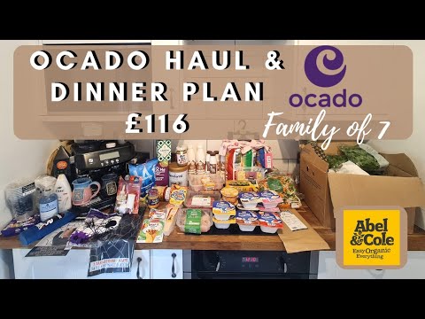 £116 FAMILY OF 7 OCADO FOOD HAUL| prices, meal ideas, dinner plan, Abel ...