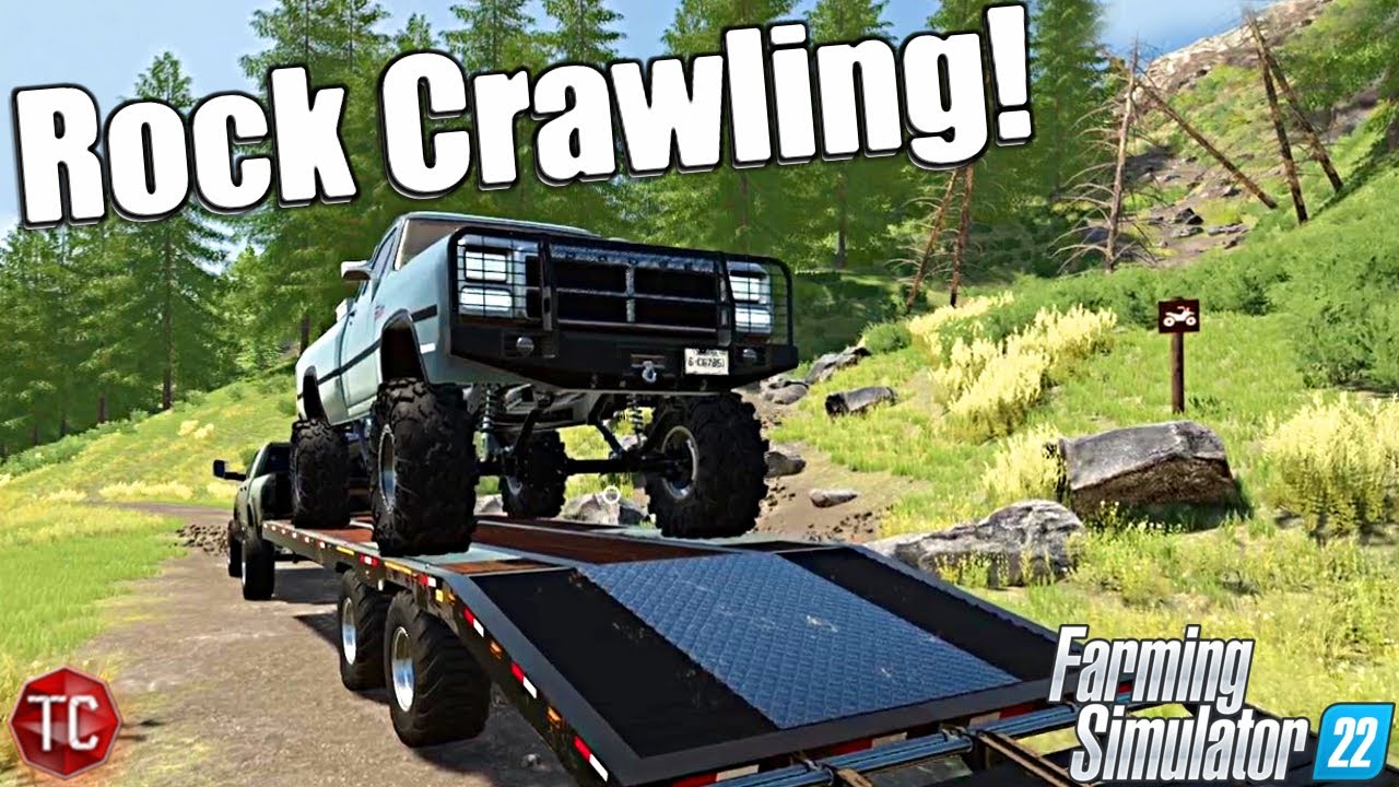 Farming Simulator 22: Taking My 1st Gen Cummins ROCK CRAWLING! Full ...
