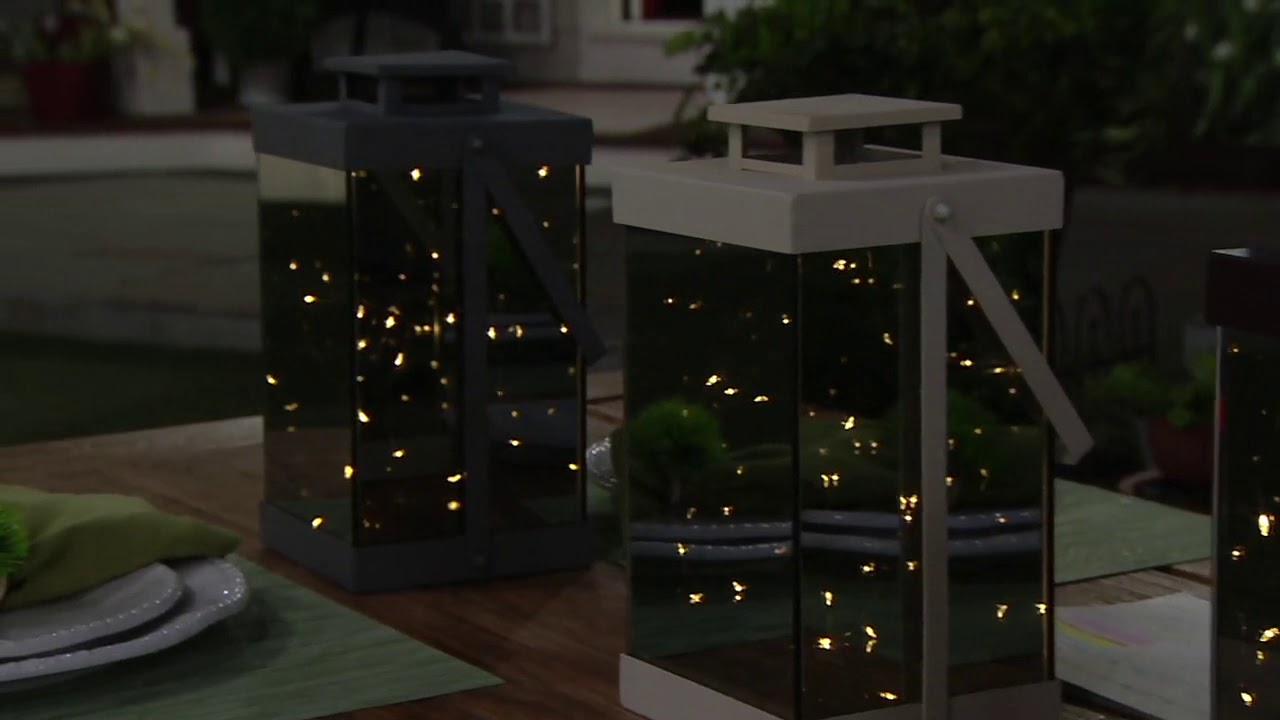 Barbara King LED Microlights Mirrored Lantern on QVC - YouTube