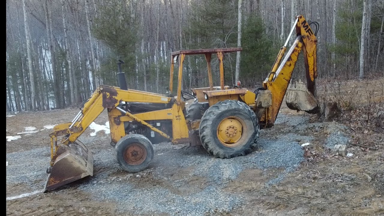 Fixing The Cheap Old Massey Ferguson Backhoe - YouTube