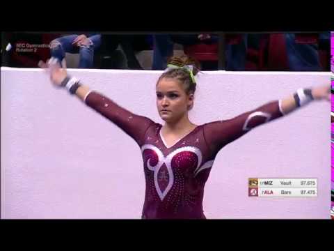 Mackenzie Brannan (Alabama) - Uneven Bars (9.750) - Missouri at Alabama ...