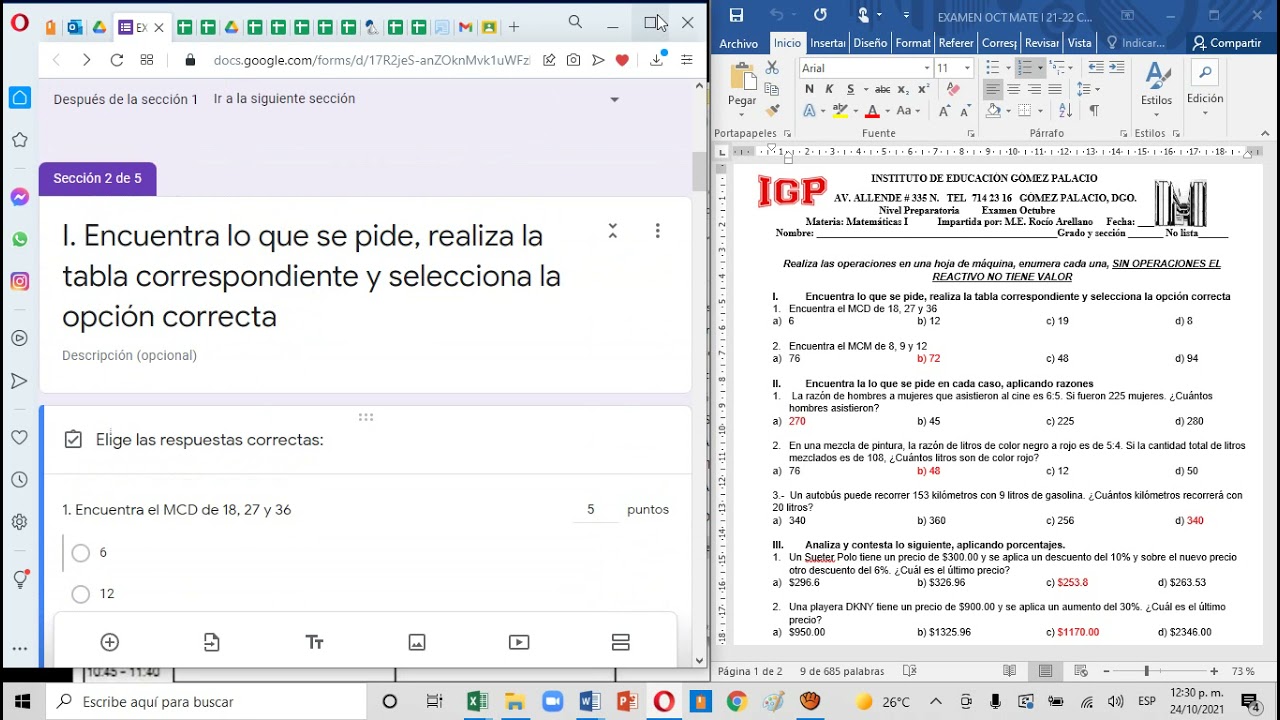 Como crear un examen en google form - YouTube
