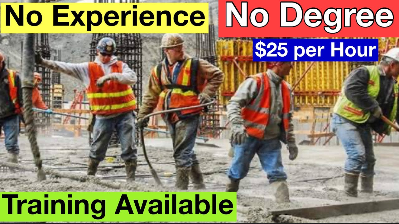 Construction Workers Needed In Canada. No Education or No Experience ...