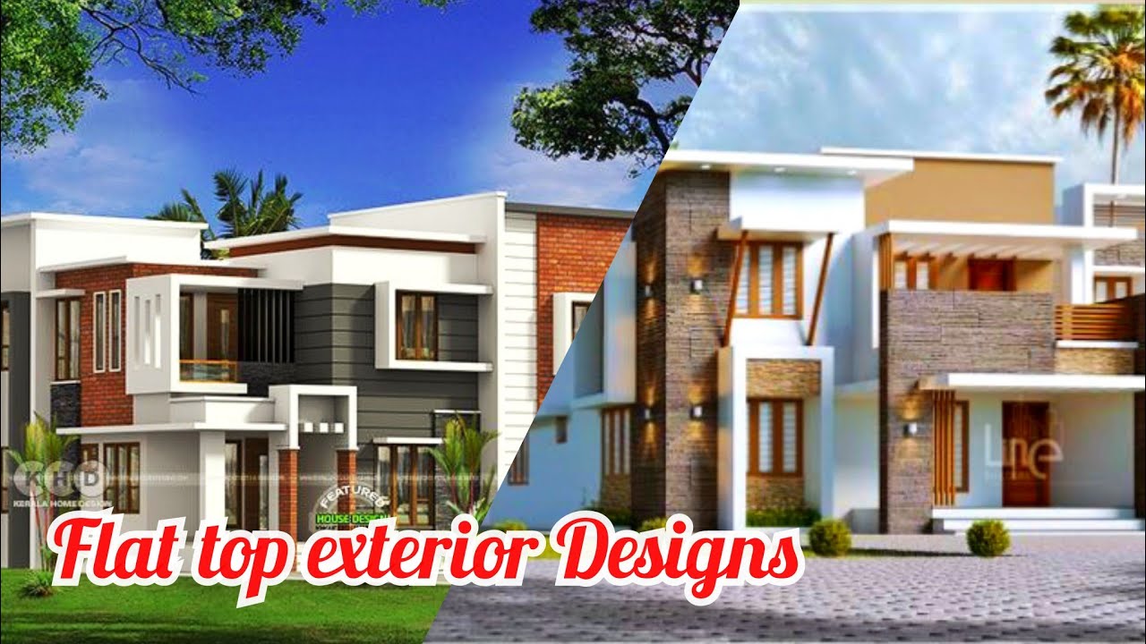 50 Best home exterior designs. With flat roof - YouTube