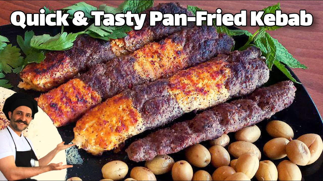 Quick & Tasty Pan-Fried Kebab You Can Make at Home - YouTube