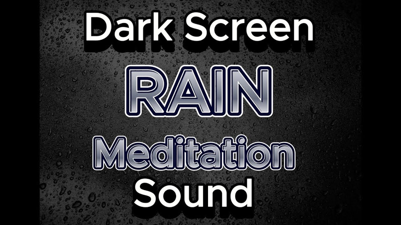 8D ⚠️ 🔈 Rain Sound with Meditation Sound ㅣDeep Sleep ㅣDark Screen - YouTube