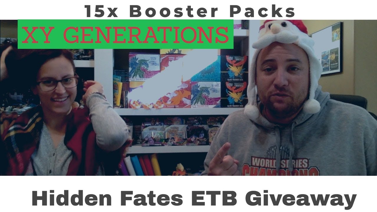 Pokemon Generations 15x Booster Packs - Hidden Fates ETB Giveaway ...