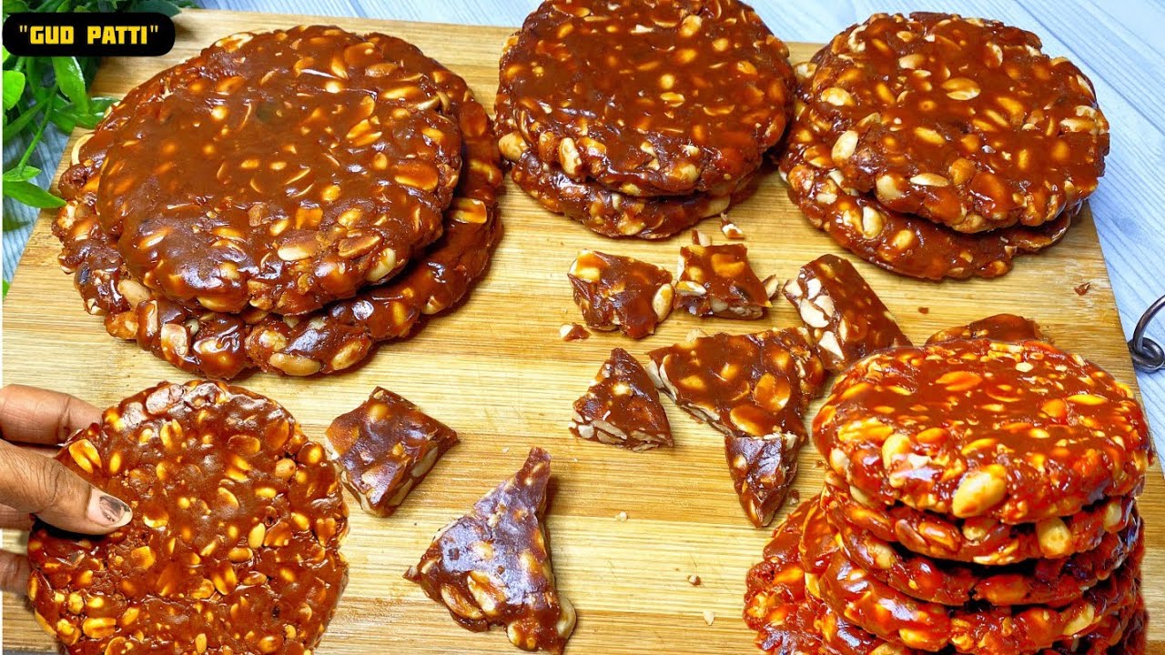 The Easiest Way to Make Gud Patti: Peanut Chikki Recipe - YouTube