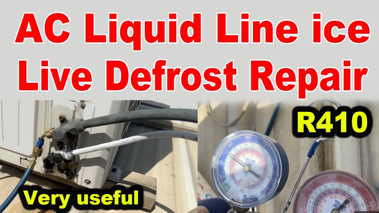 A410 gas ac liquid line ice frost after quick defrost why ice freezing ...