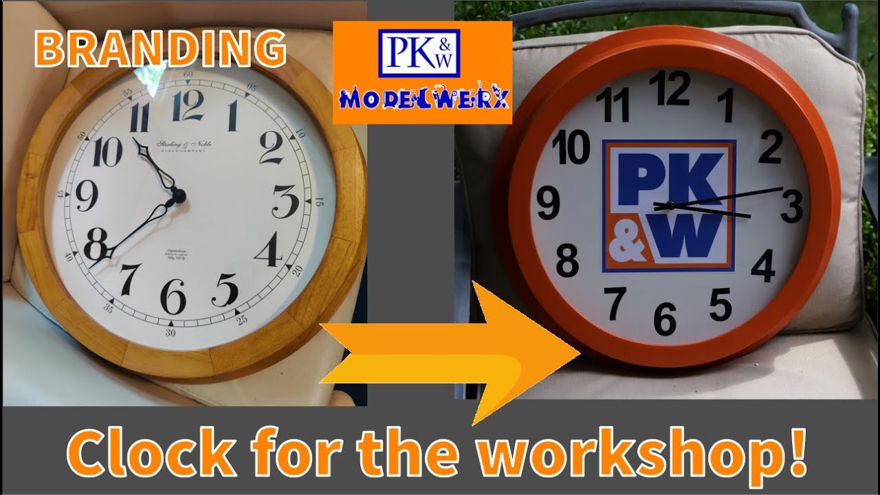 Freelance Model Railroad clock! - YouTube