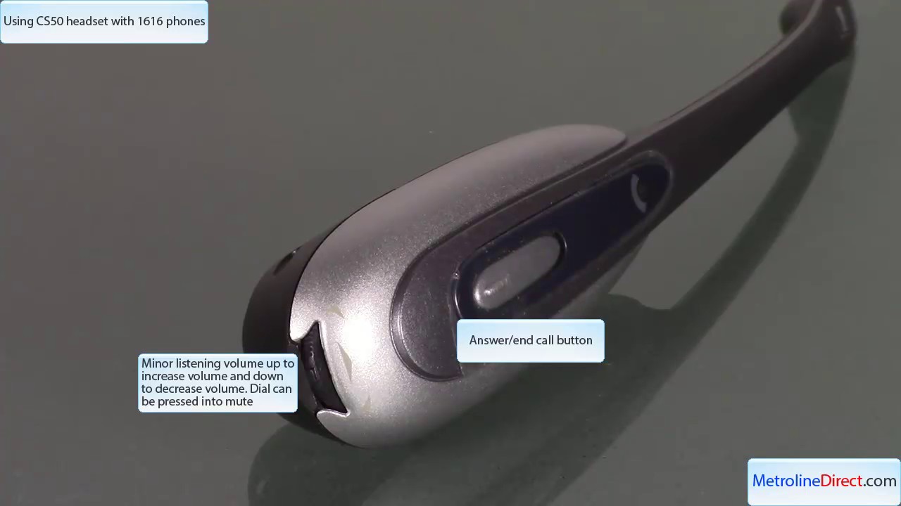 How to Use Plantronics CS50 with Avaya 1616 IP Phone - YouTube