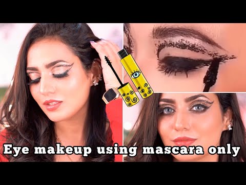 Eye Makeup Using Mascara Only || Viral Hack || Javyriah