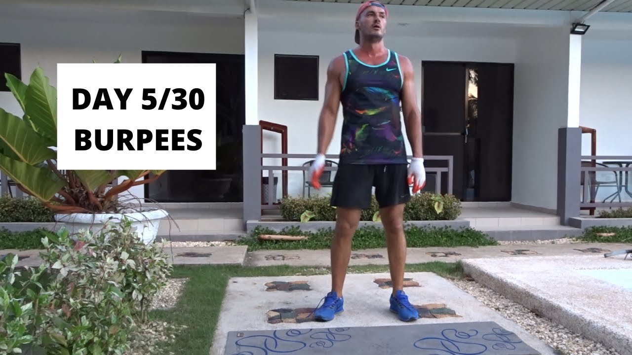 DAY 5 WORKOUT 100 BURPEES CHALLENGE 30 days transformation - YouTube