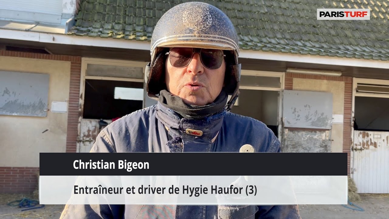 Christian Bigeon, entraîneur et driver de Hygie Haufor (23/02 à Paris ...