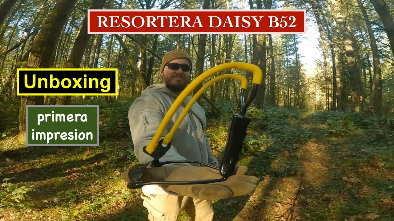 RESORTERA DE CACERIA DAISY B52. UNBOXING Y PRUEBA. - YouTube