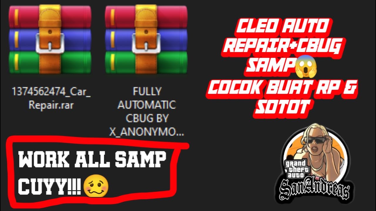 [CLEO] auto cbug+repair vehicle | ALL SAMP PC - YouTube