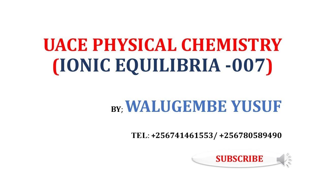SOLUBILITY AND SOLUBILITY EQUILIBRIA (Common Ion effect AND Complex Ion Formation) - YouTube