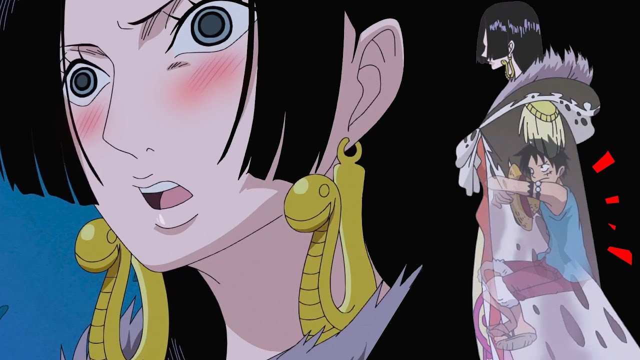 Luffy Hides Under Hancock's Clothes to Avoid Being Arrested | One Piece ...