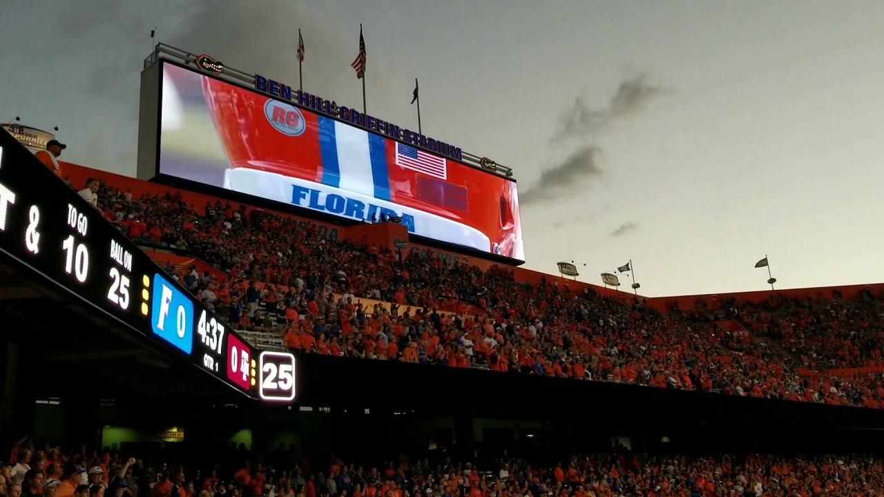University of Florida Gators Swamp Intro 2017 Texas A&M Ben Hill ...