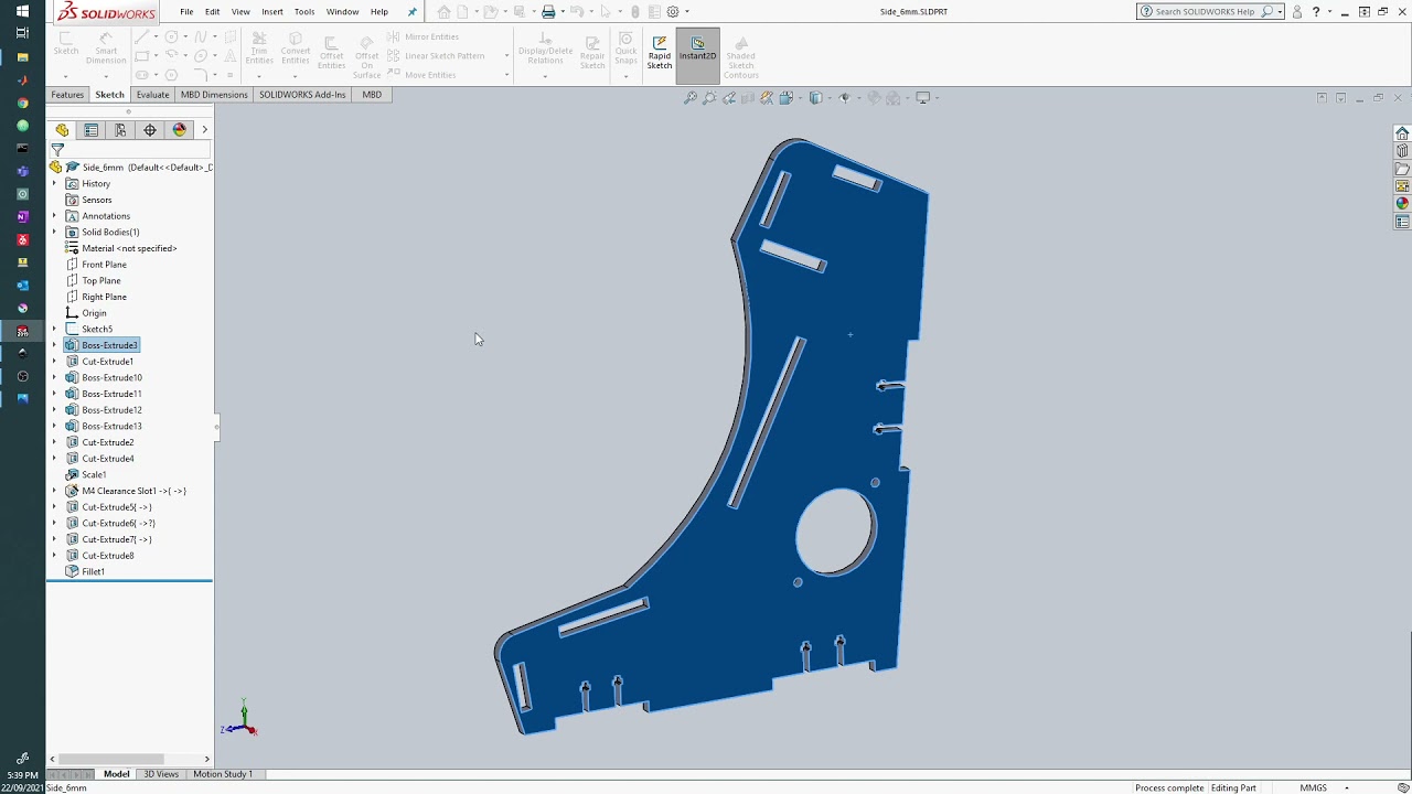 Solidworks to Laser Cutter - YouTube