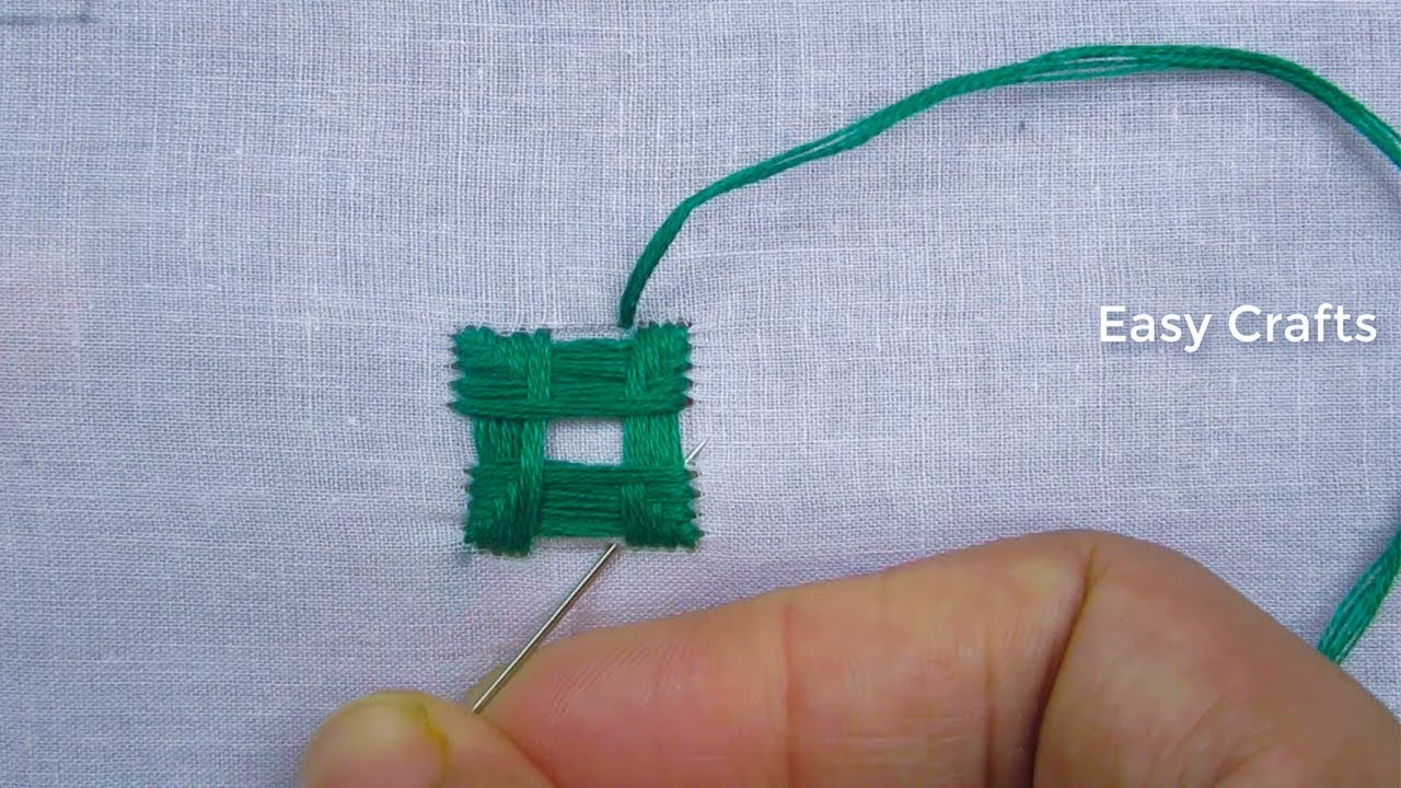 Very simple hand embroidery stitch,hand embroidery design - YouTube