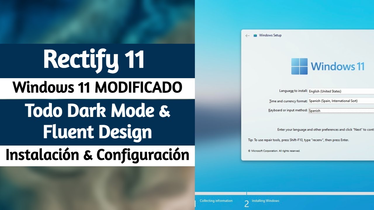 Rectify 11💫 | Windows 11 Personalizado Todo Dark & Mica Style🔥 | Instalalacion & Configuracion🔥 ...