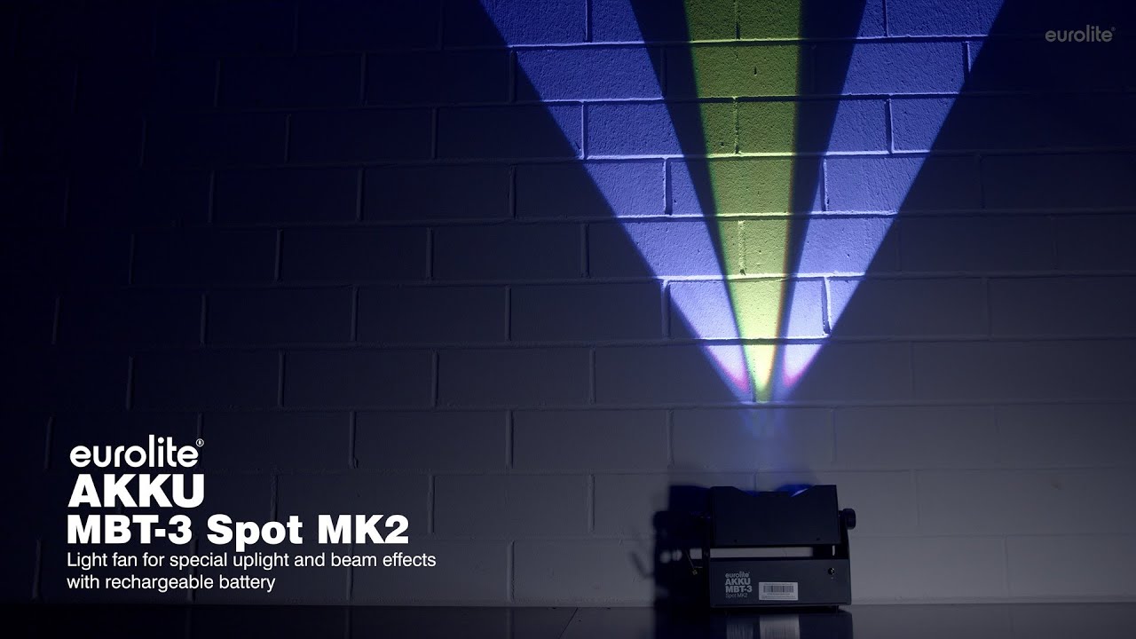 EUROLITE AKKU MBT-3 Spot MK2 - YouTube