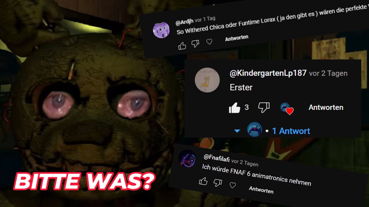 Kommentare die Springtrap ANGST machen! - YouTube