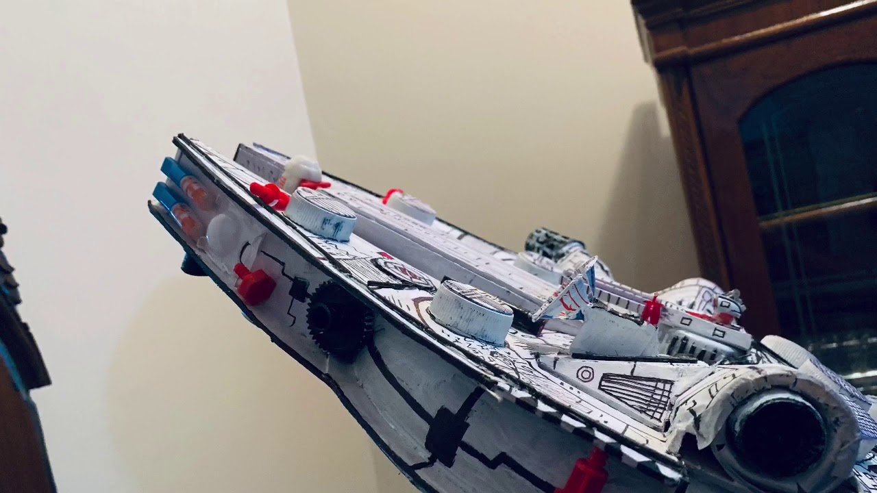 Making of Millennium falcon from scratch and scrap - YouTube
