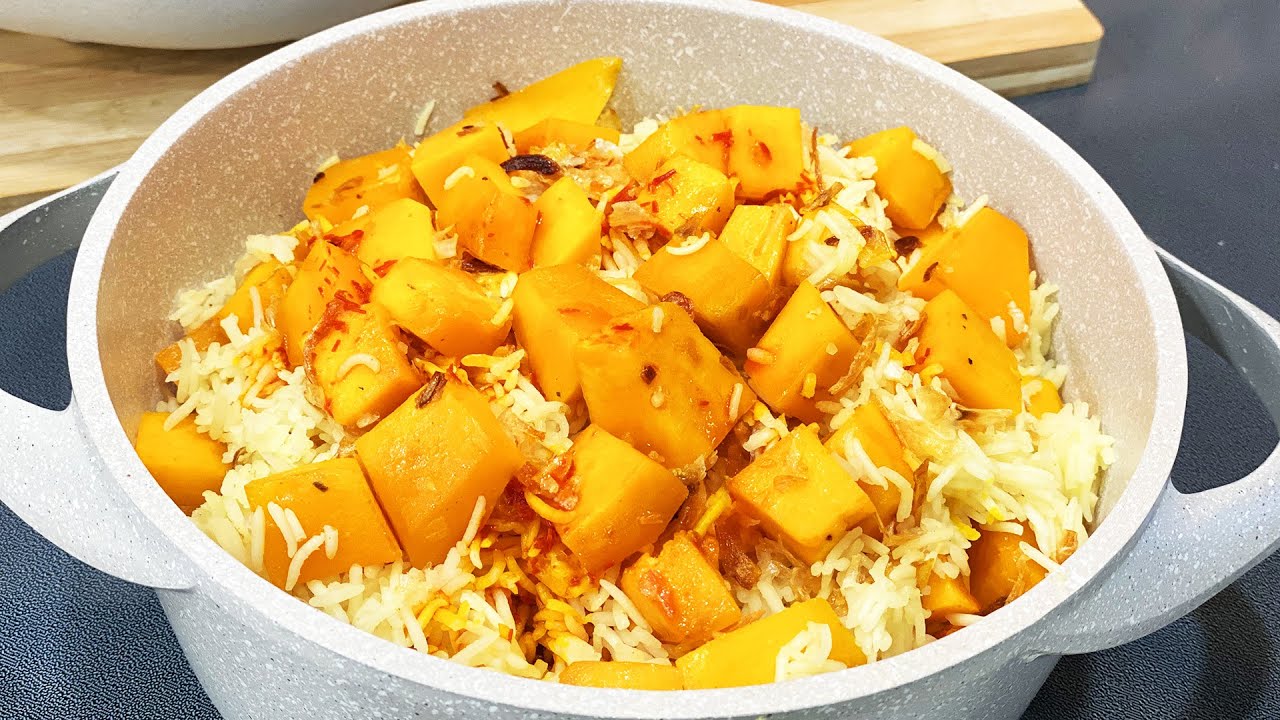 طرز تهیه كدو پلو (کئی پلا) شمالی | Kadoo Polo (pumpkin and rice) - YouTube