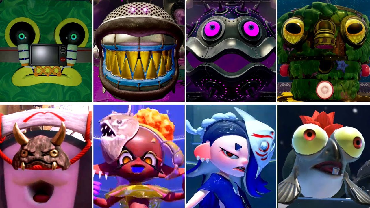 Splatoon Series - All Boss Battles (2015-2022) - YouTube