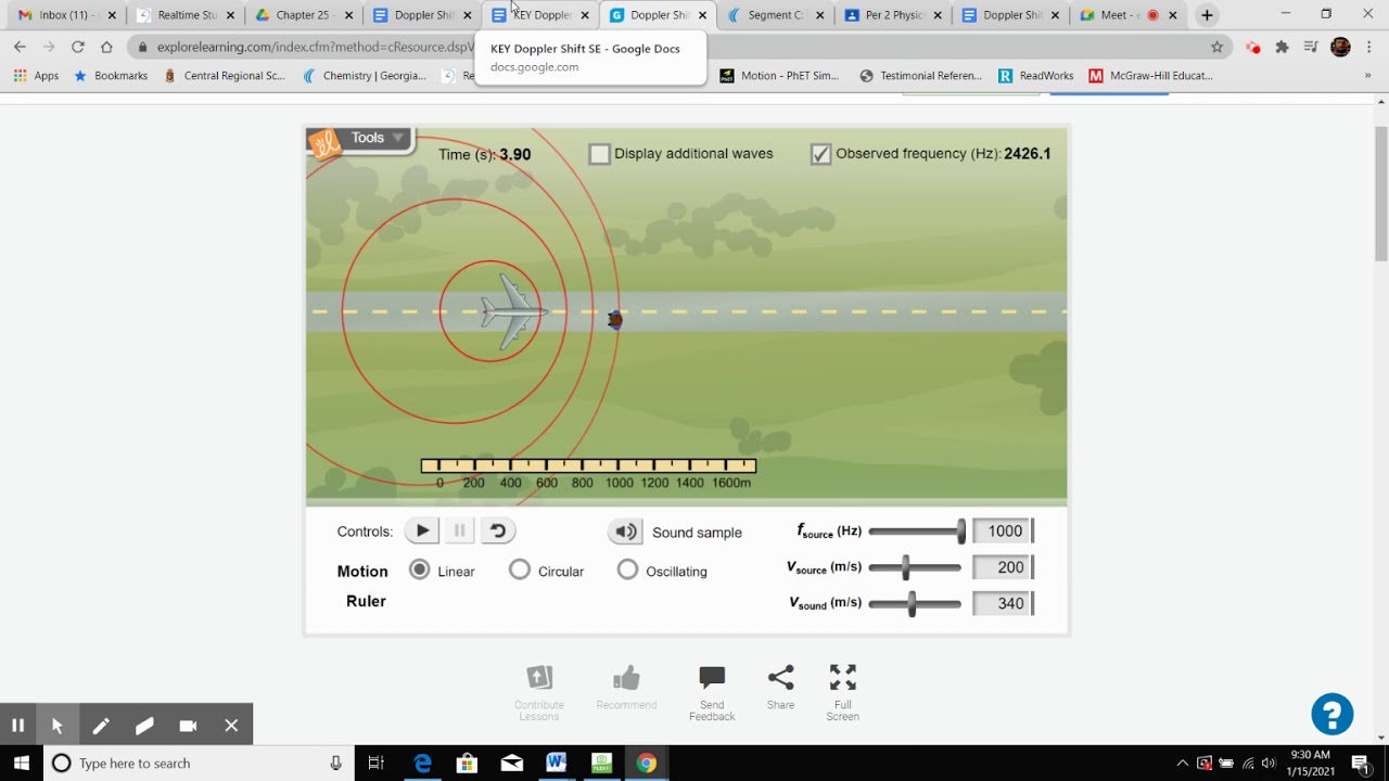 Doppler Effect simulation - YouTube