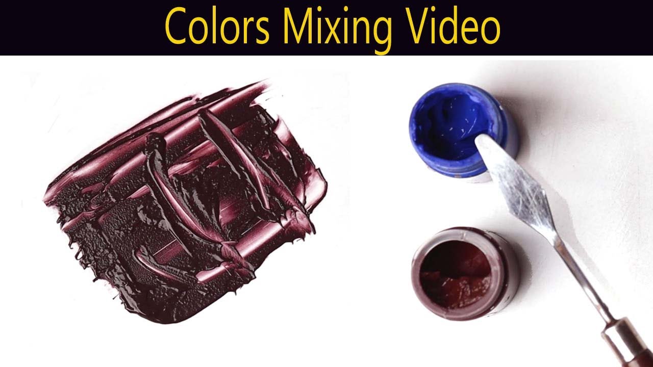 How To Mix Blue And Brunt Sienna Make Dark Chocolate Brown Color - YouTube