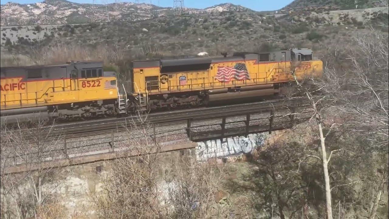 Union Pacific coal train running into Blue cut, Cajon. February 10, 2023 - YouTube