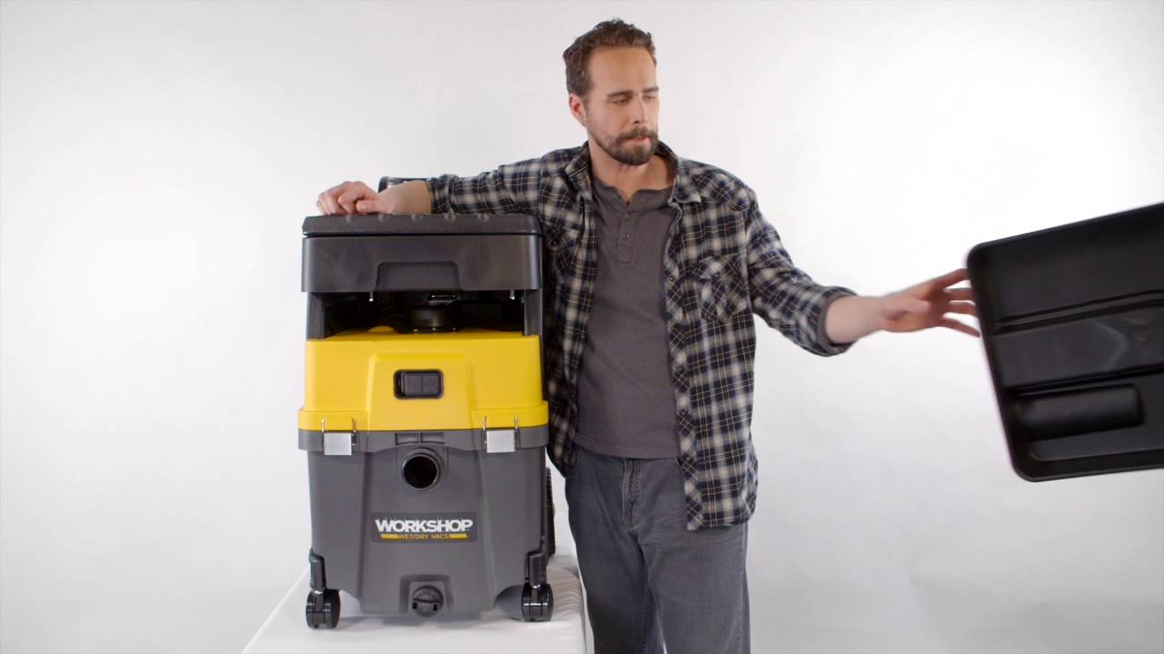 WORKSHOP Wet/Dry Vac WS1100CA 11-Gallon, 6.5 Peak HP Mobile Vacuum ...