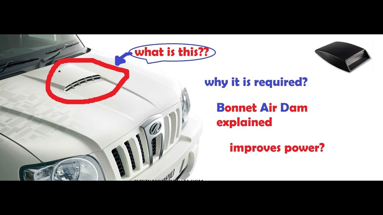 Air Intake Scoop on bonnet explained - YouTube