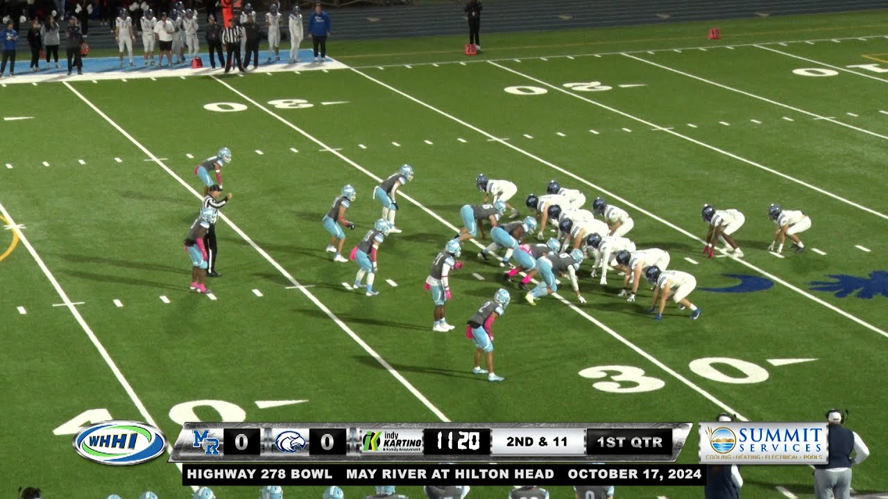 FOOTBALL | May River Sharks at Hilton Head Island Seahawks 2024 | Full ...