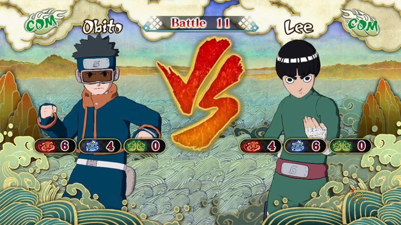 Naruto Shippuden: Ultimate Ninja Storm 3, Obito Uchiha VS Rock Lee ...