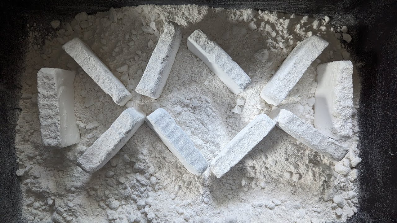 10 Blocks of Reformed Easy Grip Powder Chalk. Crispy crush - YouTube