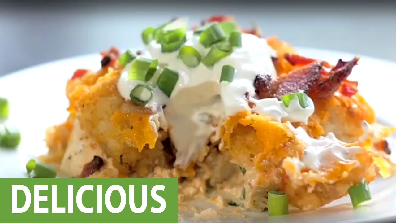 Fully loaded chicken casserole - YouTube
